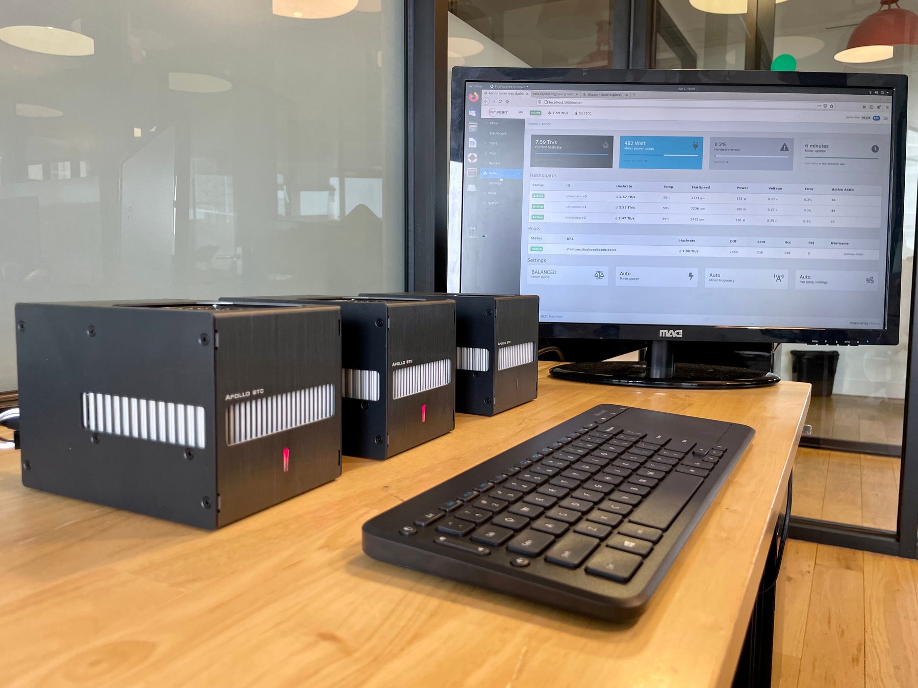 Apollo BTC - A Bitcoin ASIC Miner and Desktop Class Computer running a ...